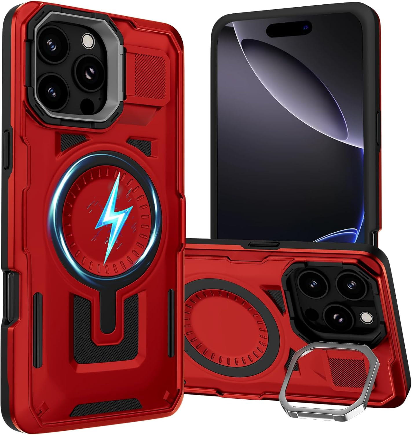 DRQSFA-for iPhone 16 Pro Max Case Compatible with MagSafe, Built-in ...