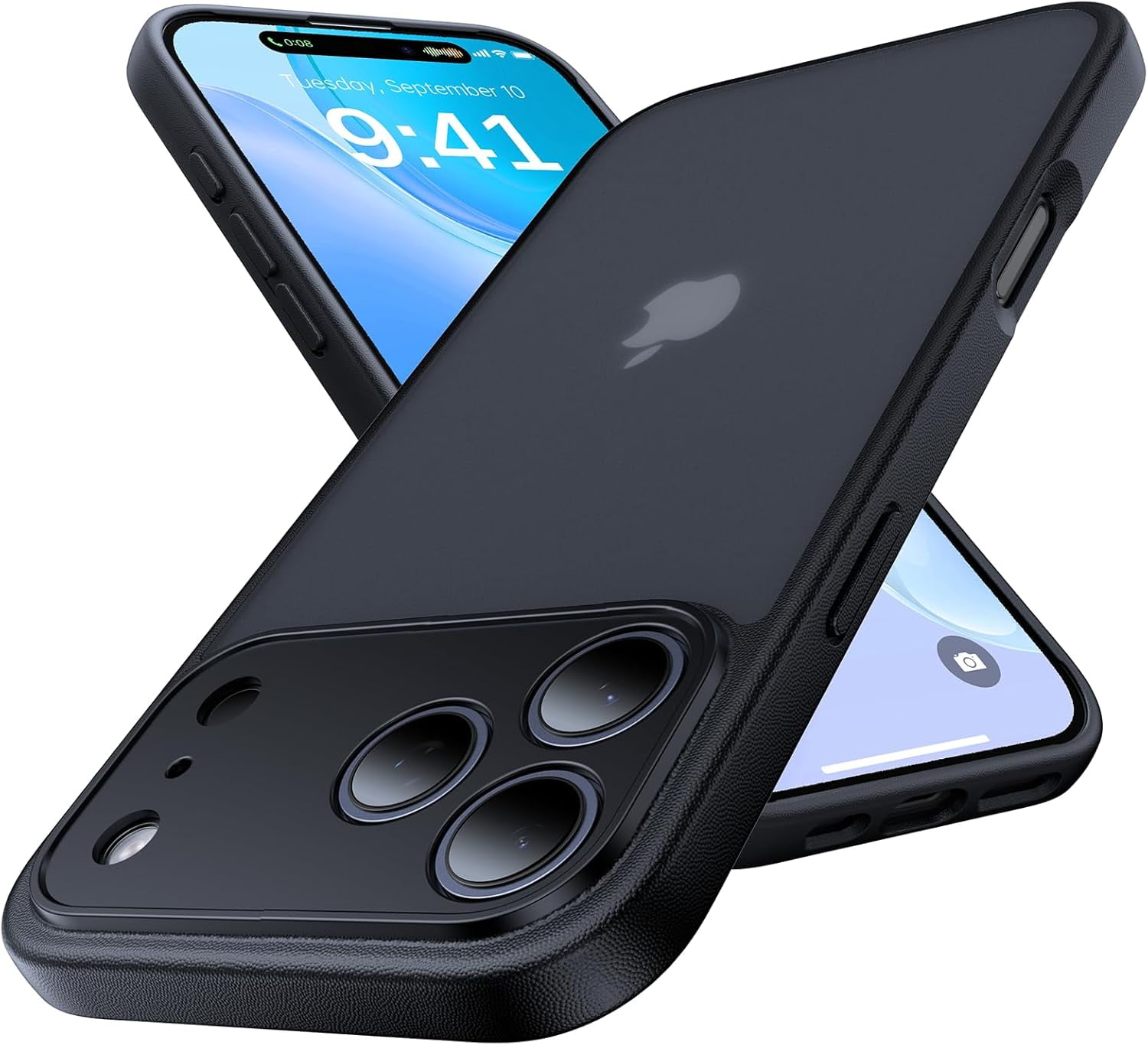 DRQSFA-for iPhone 17 Pro Case, [Ribbed Non-Slip Sides] [Military-Grade ...