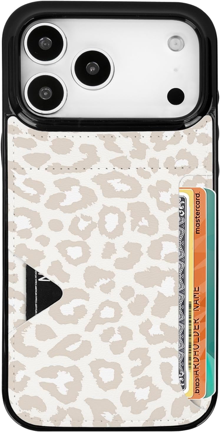 DRQSFA-for iPhone 17 Pro Max Case with Card Holder- Slim Leather Wallet ...