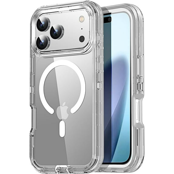 DRQSFA-for iPhone 17 Pro Max Case Clear Compatible with MagSafe 3 in 1 ...