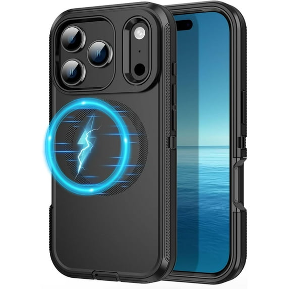 DRQSFA-for iPhone 17 Pro Max Case,[Compatible with MagSafe][Military ...