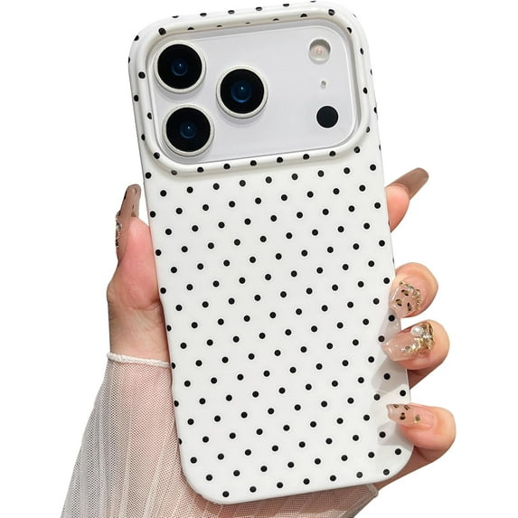 DRQSFA-for iPhone 17 Pro Max Case Cute Women Girly Aesthetic Polka Dot ...