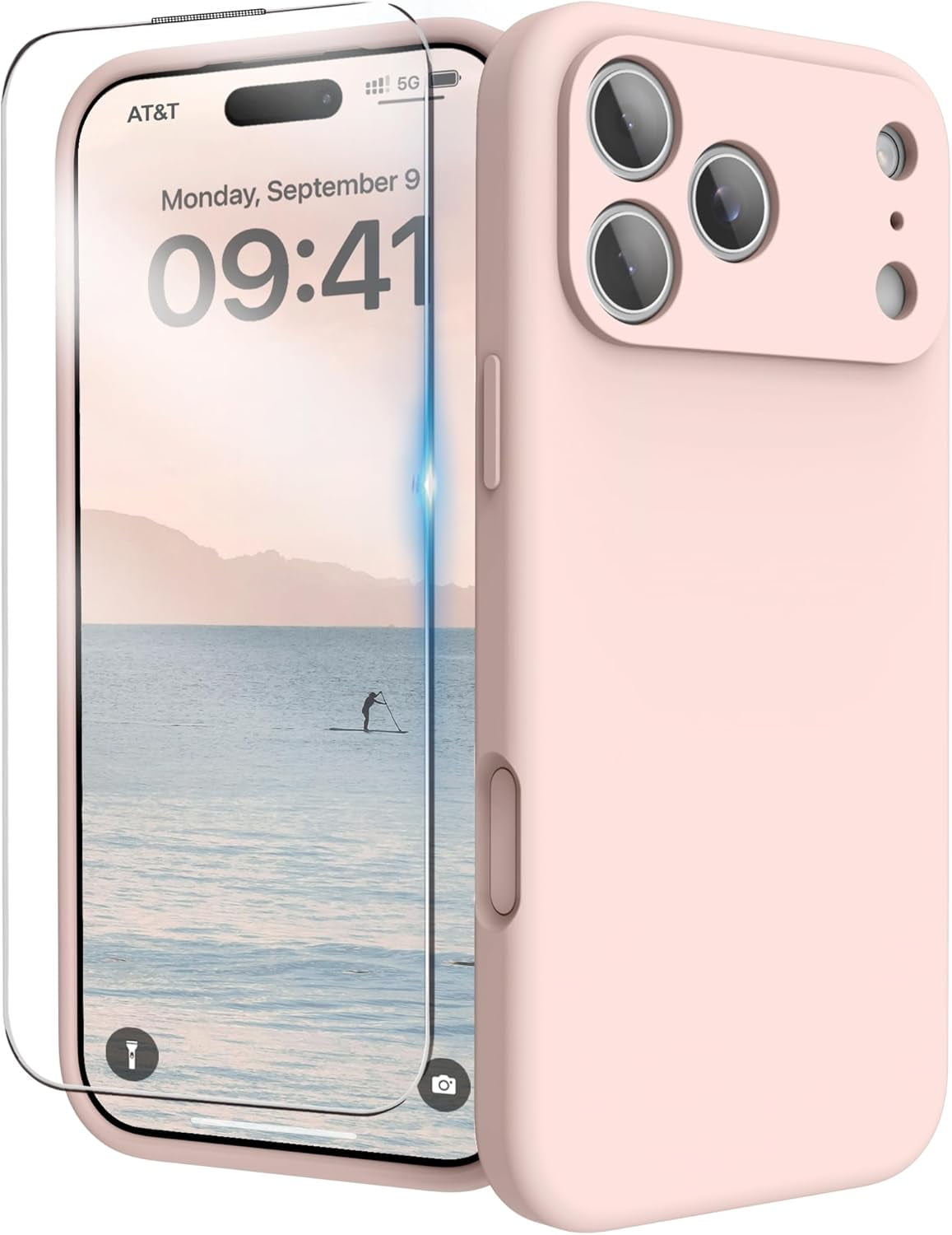 DRQSFA-for iPhone 17 Pro Max Case, Liquid Silicone Cover with Camera ...