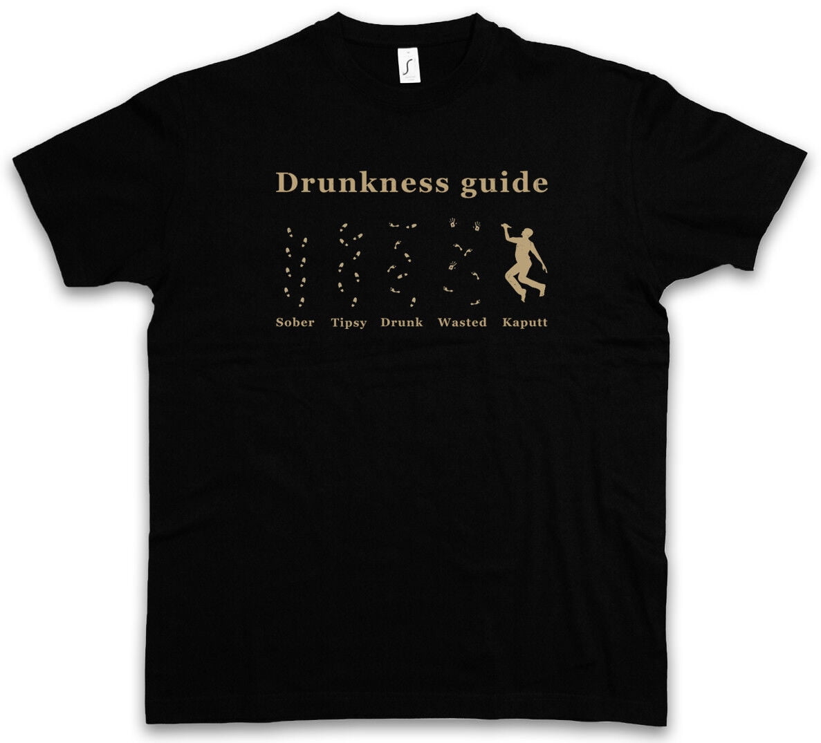 DRUNKNESS GUIDE T-SHIRT - Wasted Drunk Barfly Boose Fun Sober Hangover Shameless - Walmart.com