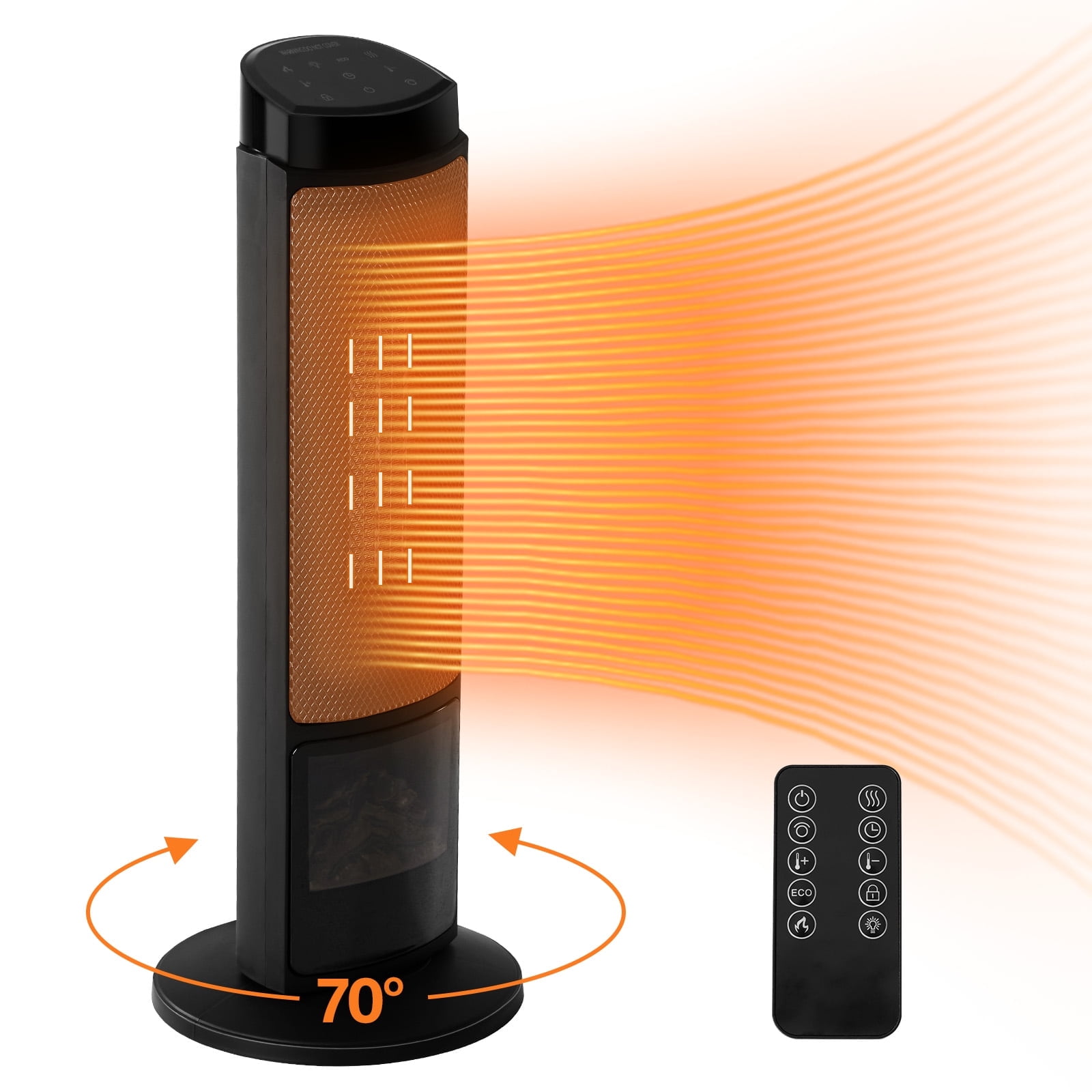 DRUOIX Space Heater Indoor, 23" Fast Portable Room Heater with Remote ...