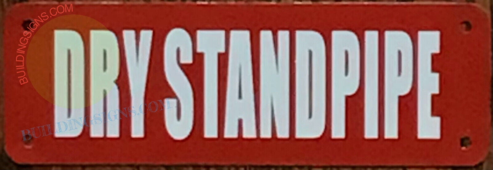 DRY STANDPIPE SIGN (2x6 ,RED BACKGROUND,ALUMINUM) -ref6822 - Walmart.com