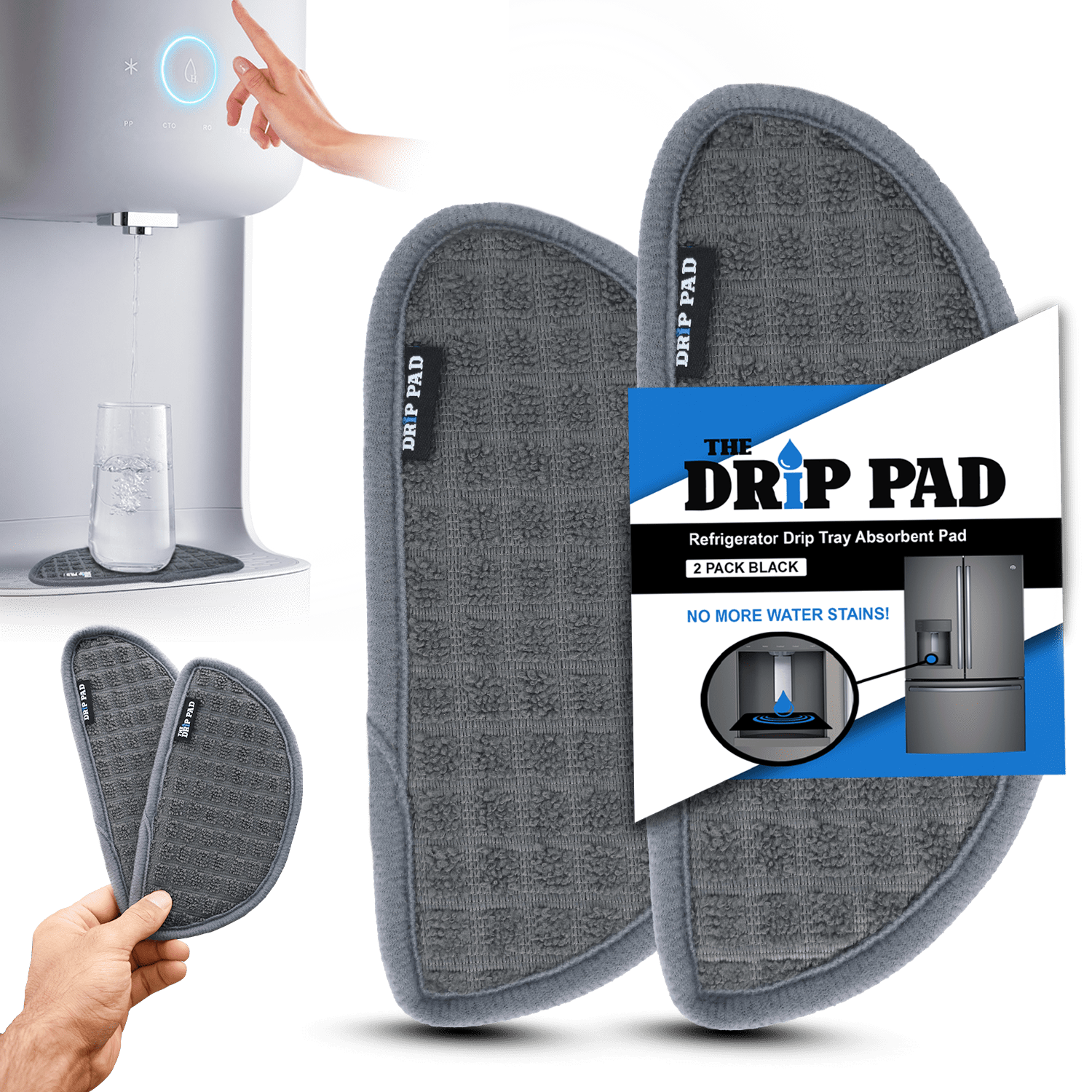 THE DRiP PAD - Refrigerator Drip Catcher for Water Tray, Protects Ice ...