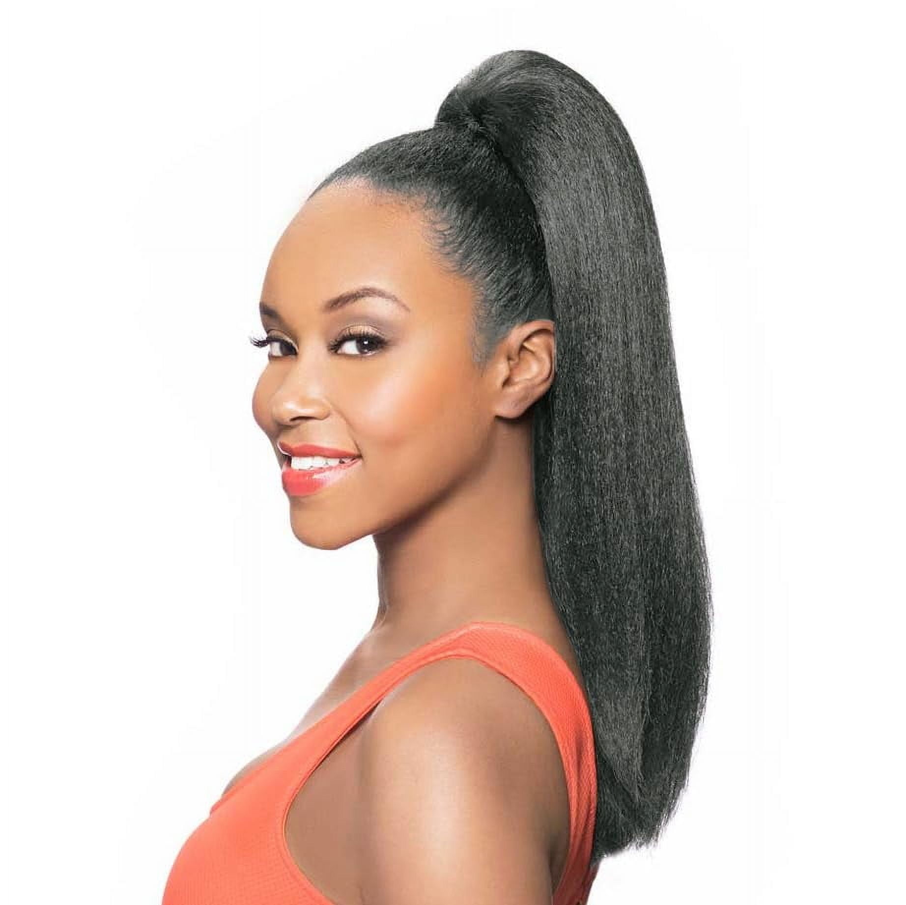 DS010 Ponytail Color 4 Med Dark Brown - Foxy Silver Wigs 20" Length ...