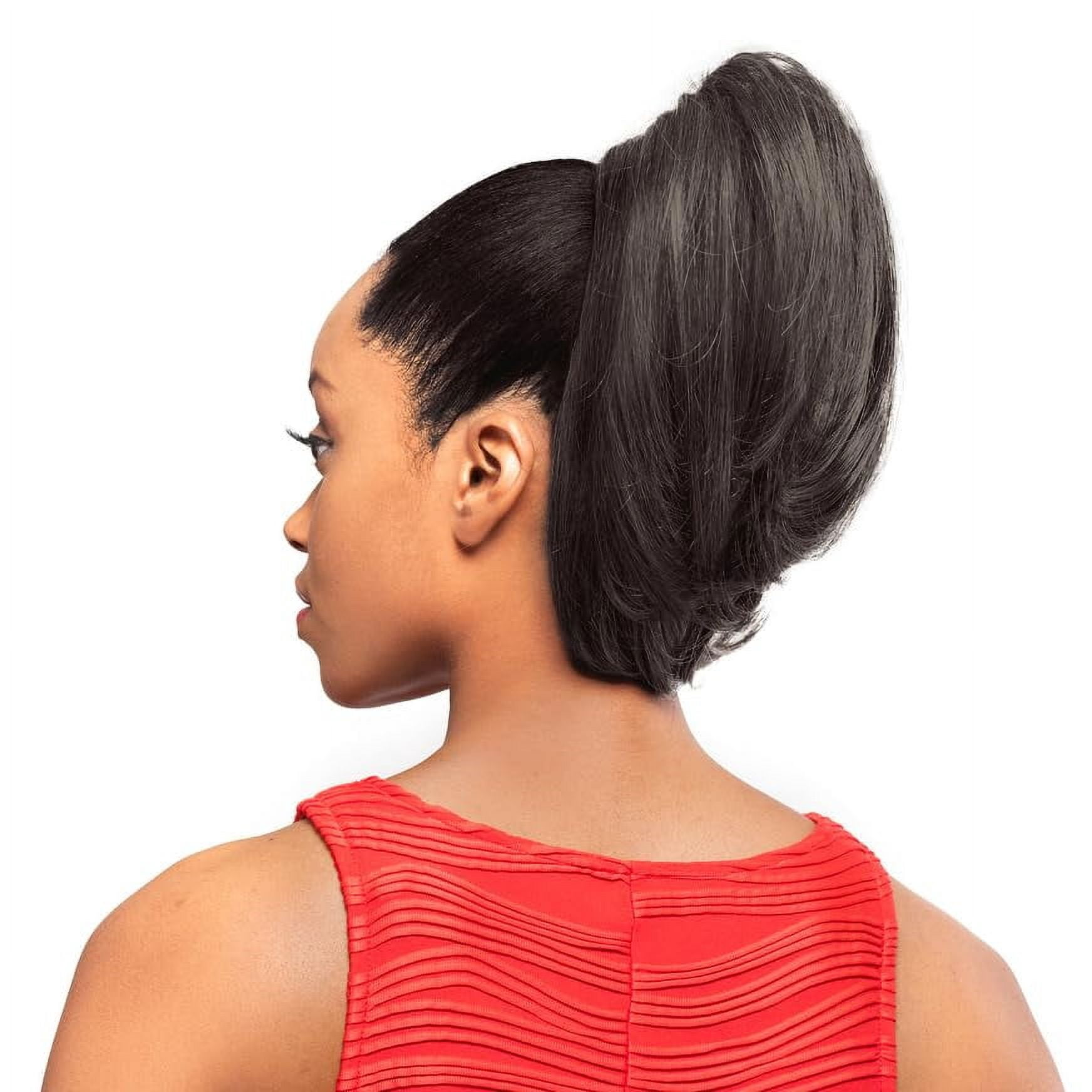 DS02 Ponytail Color 4 Med Dark Brown - Foxy Silver Wigs 8