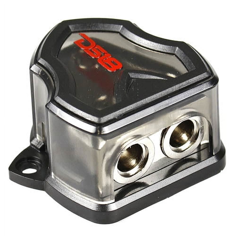 DS18 0 Gauge to Dual 0 Gauge Output Set Screw Ground Distribution Block ...
