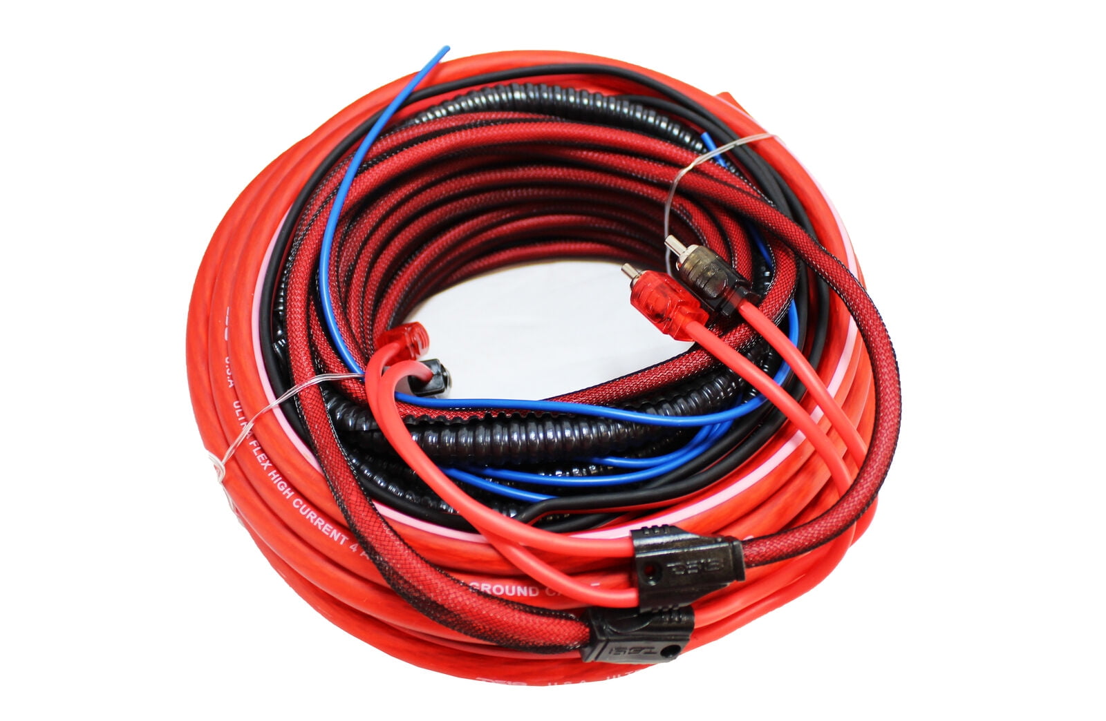 DS18 100% Copper 4 Gauge Amp Wiring Kit Installation OFC Up To 1680 ...