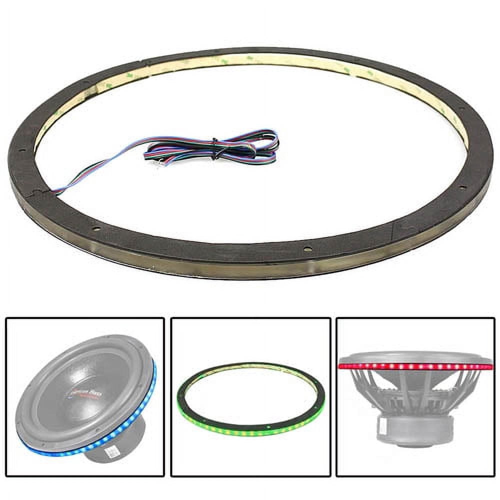 DS18 15" RGB LED Ring for Speakers and Subwoofers Waterproof 1/2 ...