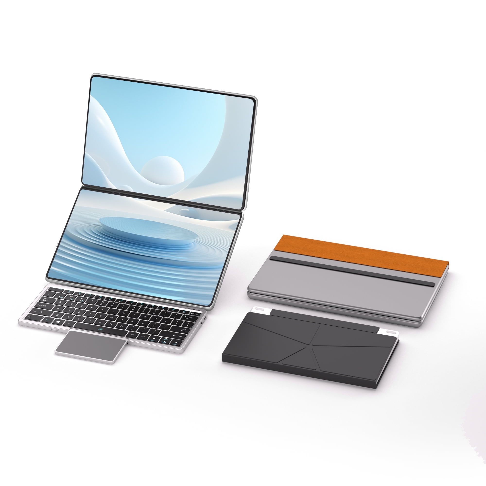 2-in-1 Dual Foldable Touchscreen Laptop - Windows 10/11, 16GB RAM ...