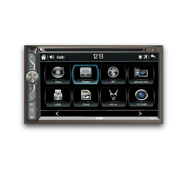 DS18 6.9" Double Din Bluetooth Touchscreen AUX/USB/SD/AM/FM Head Unit ...