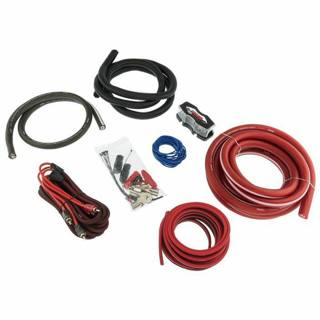 DS18 AMPKIT0 0-Gauge Amp Kit Amplifier Install Wiring Complete 0 AWG ...