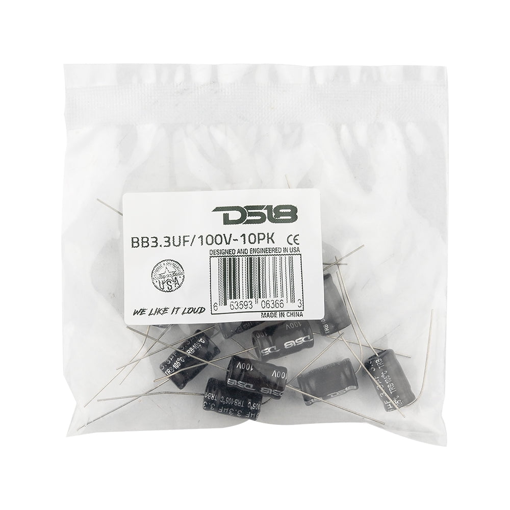 DS18 BB3.3UF/100V-10PK Bass Blocker 12KHz @ 4 ohms or 6KHz @ 8 ohms 6DB ...