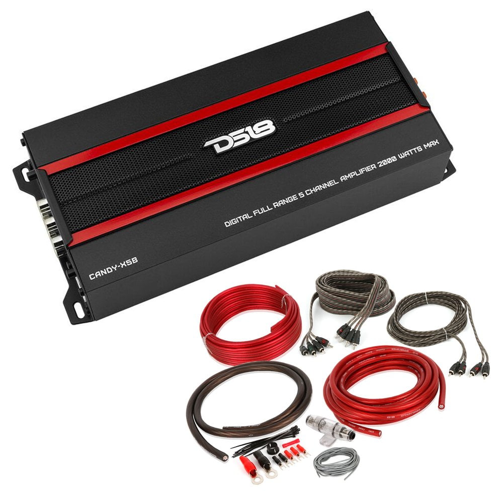 DS18 CANDY-X5B + Free Belva BAK46 4 Gauge Amp Wiring Kit 2000W Peak ...