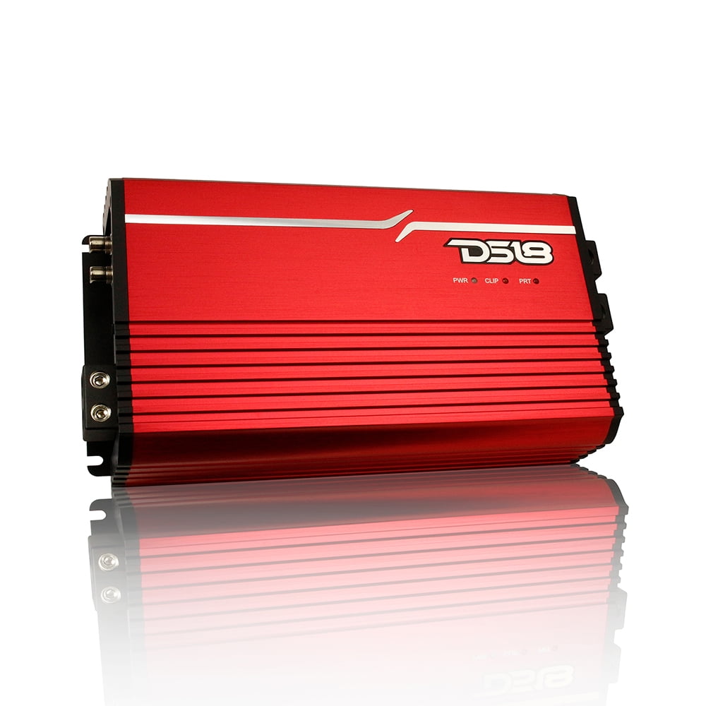 DS18 FRP-3.5K/RD Monoblock 3500W RMS Class-D Full-Range Car Amplifier (RED) - Walmart.com