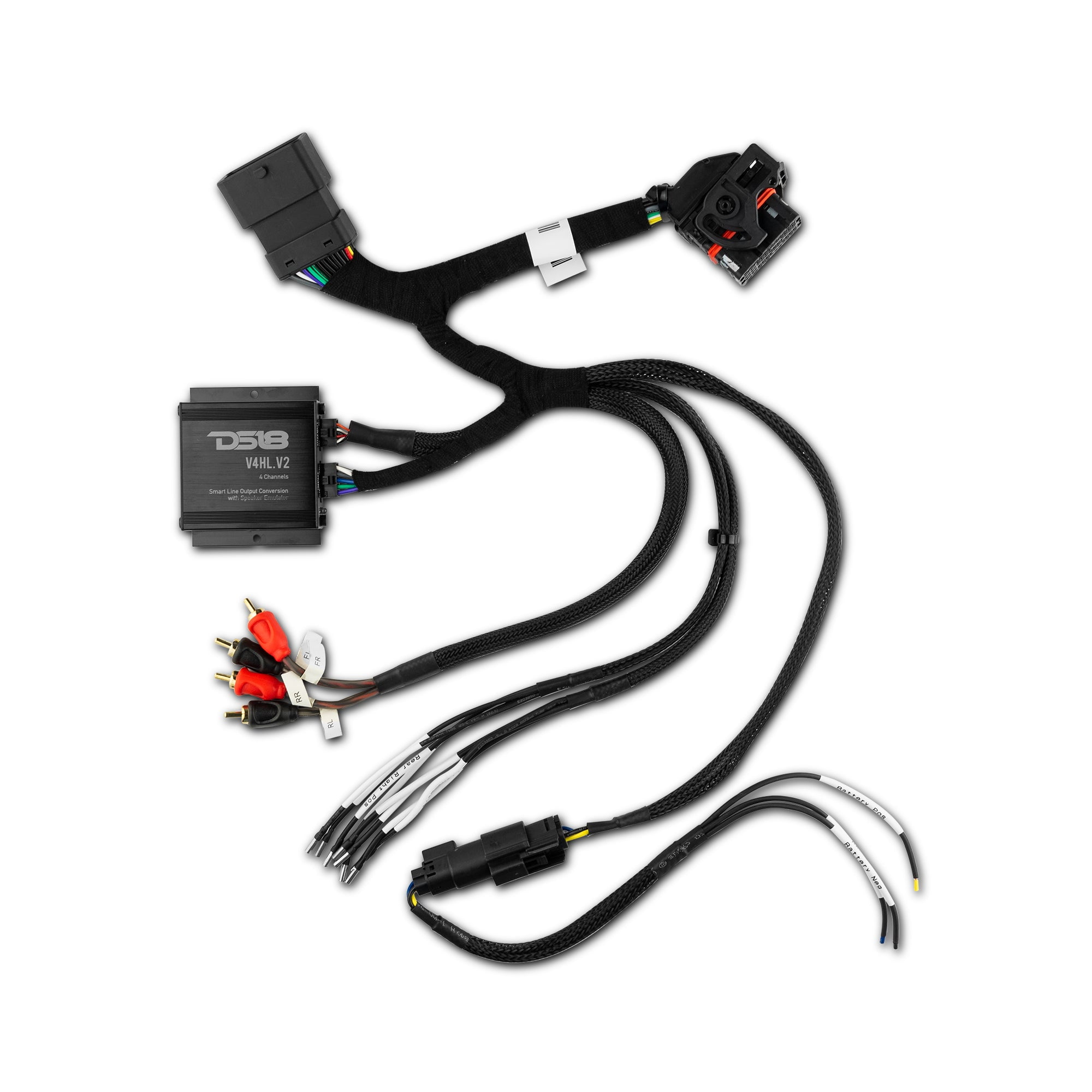 DS18 Harley 2014+ Glide Radio Interface Harness for Amplifiers, Factory ...