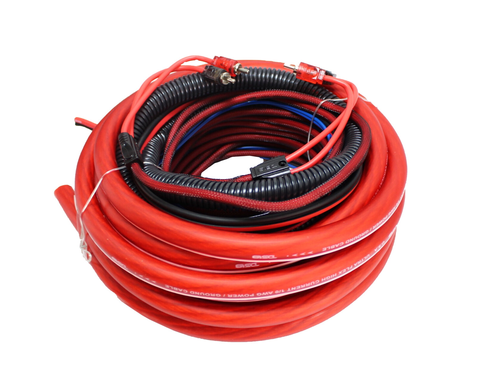 DS18 OFC 1/0 Gauge Amp Kit Copper Wiring Installation Car Audio Install ...