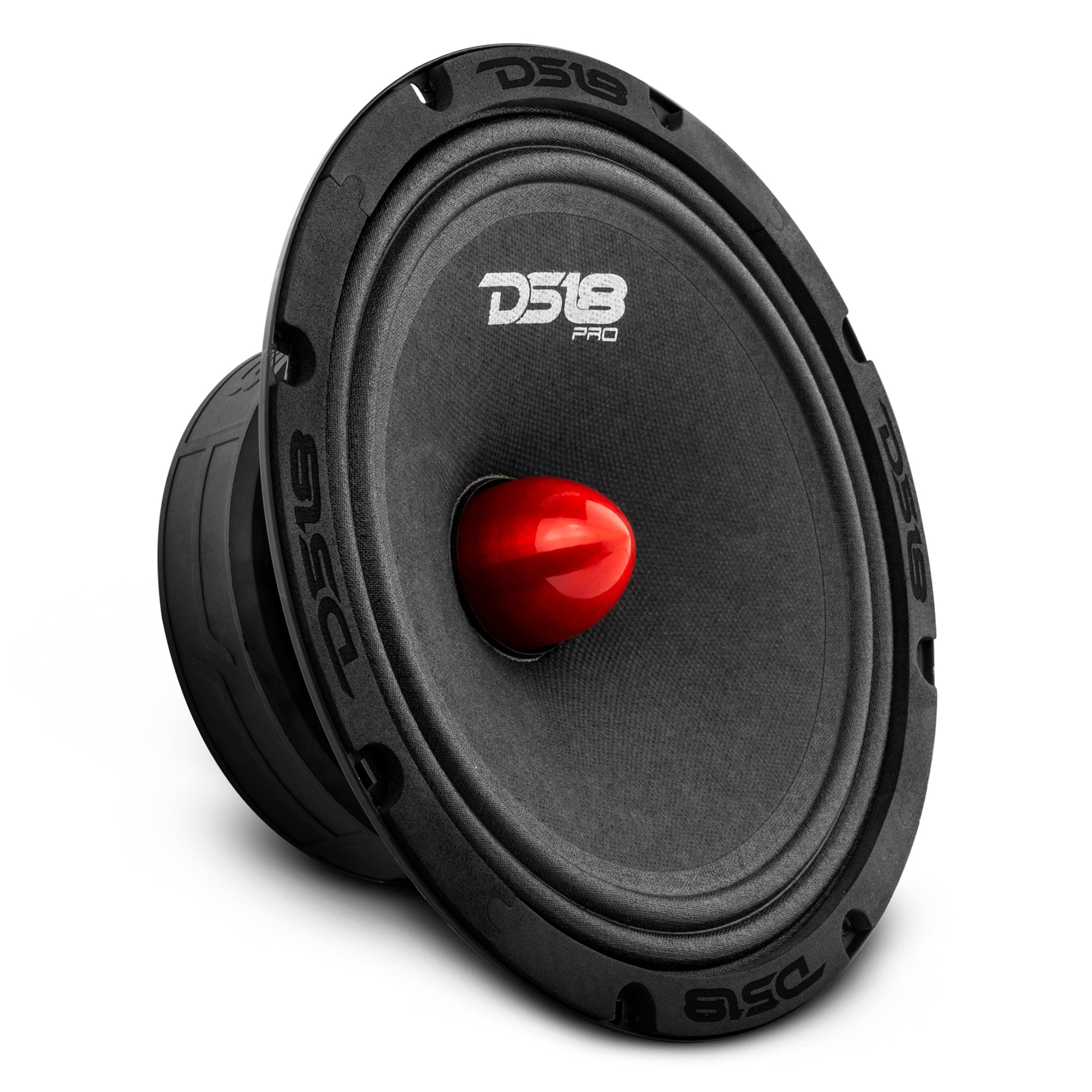 DS18 PRO-GM8B Loudspeaker - 8", Midrange, Red Aluminum Bullet, 580W Max ...