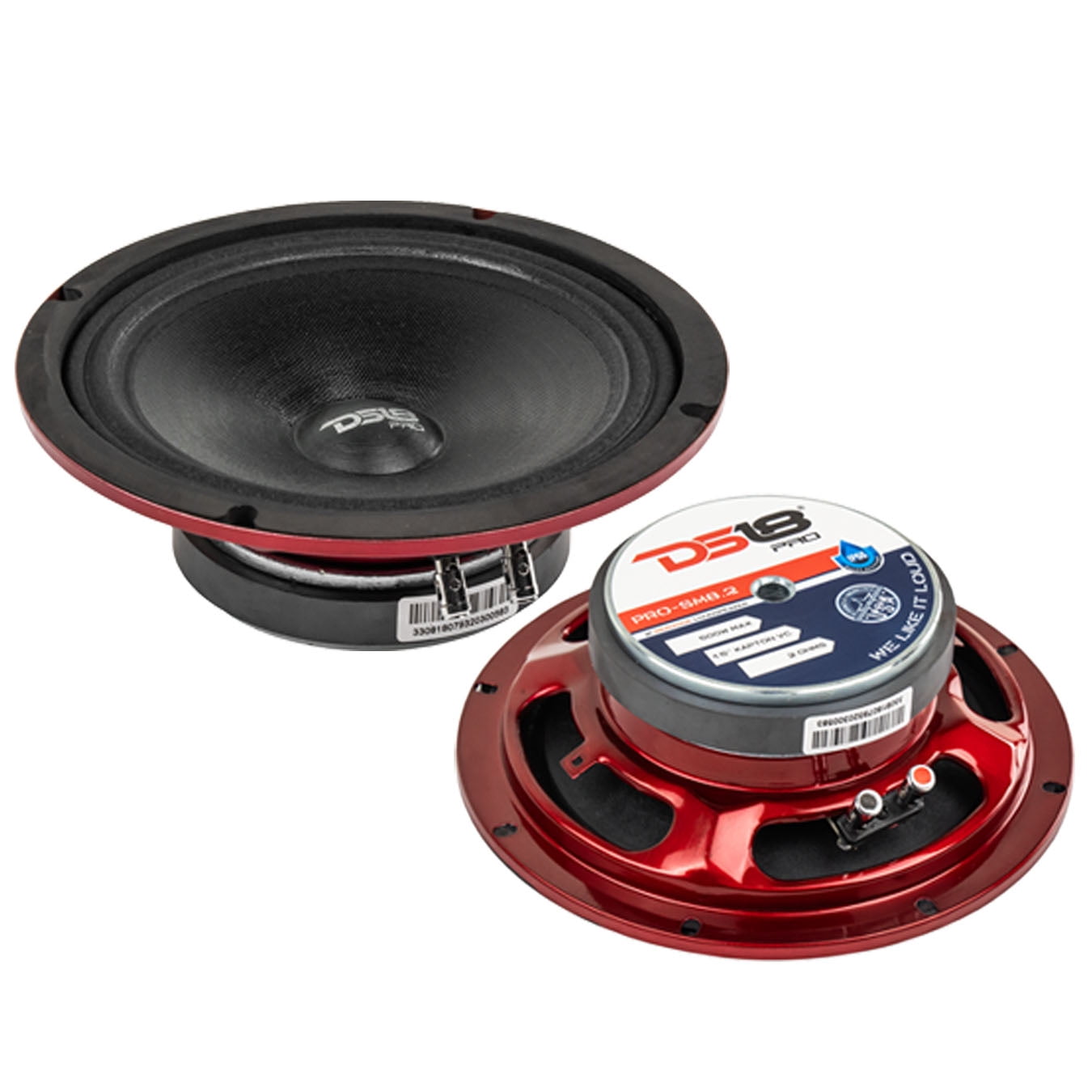 DS18 PRO-SM8.2 8" Motorcycle Midrange Speakers 500W Max 2 Ohm IP66 ...