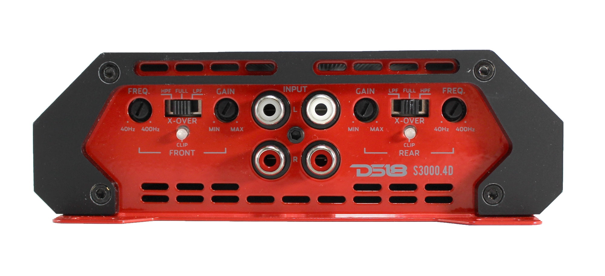 DS18 S3000.4D Class D 3000 Watt MAX 4 Channel Car Audio Digital Amplifier, Red - Walmart.com