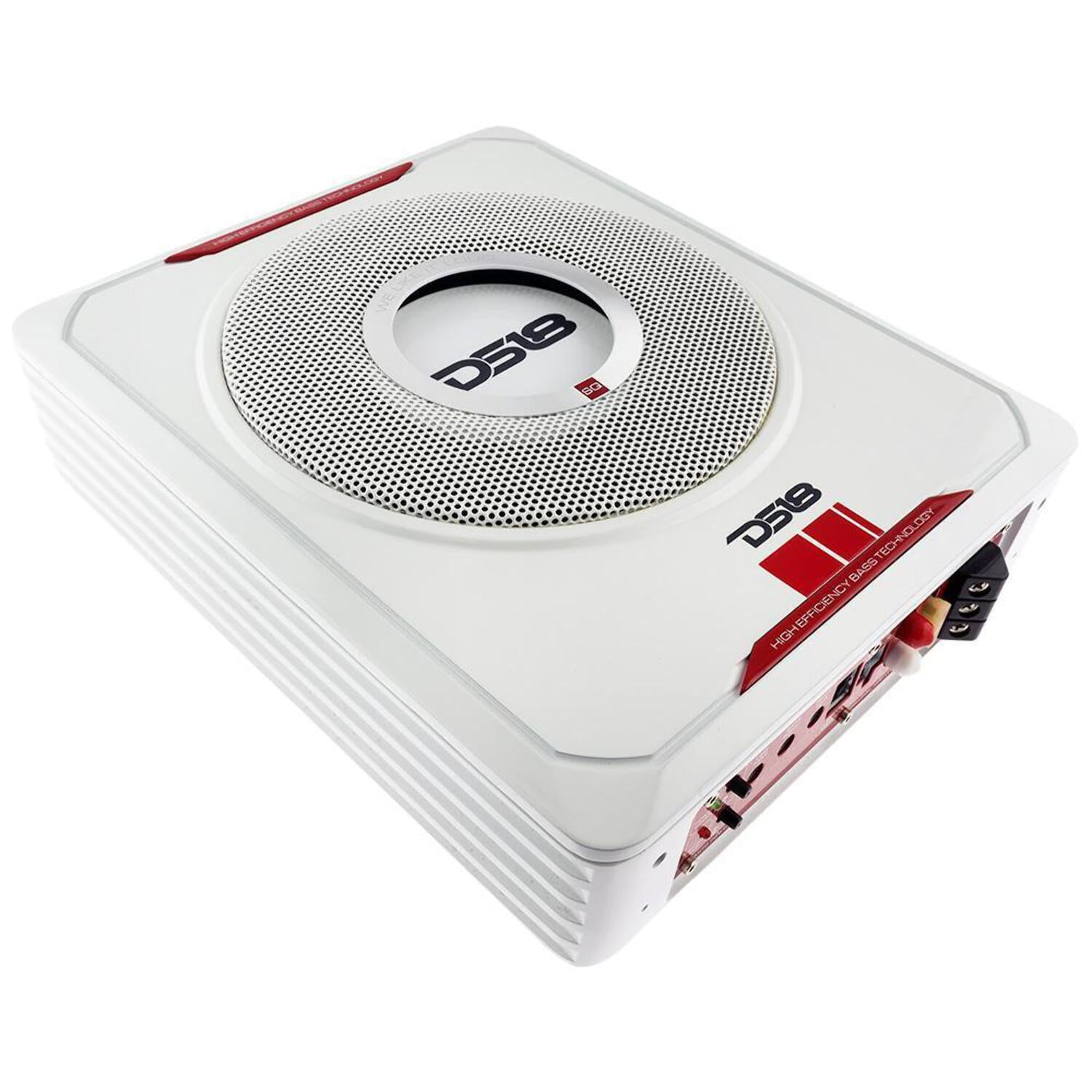 DS18 SQBASS8 SQ 8" Under Seat SLIM 150 Watt Powered Subwoofer - Walmart.com