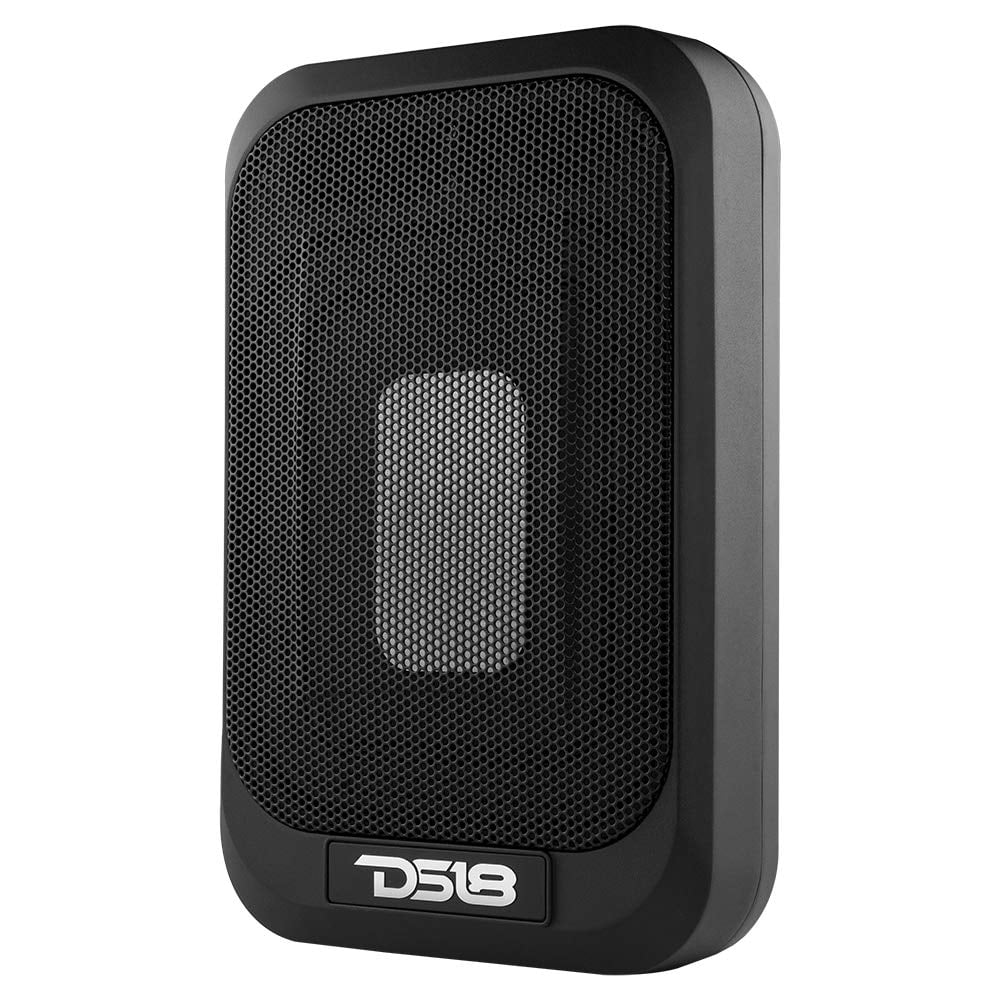 DS18 SQBASSx2 7x9 UnderSeat Slim Amplified Car/Truck Subwoofer a 4x6 ...