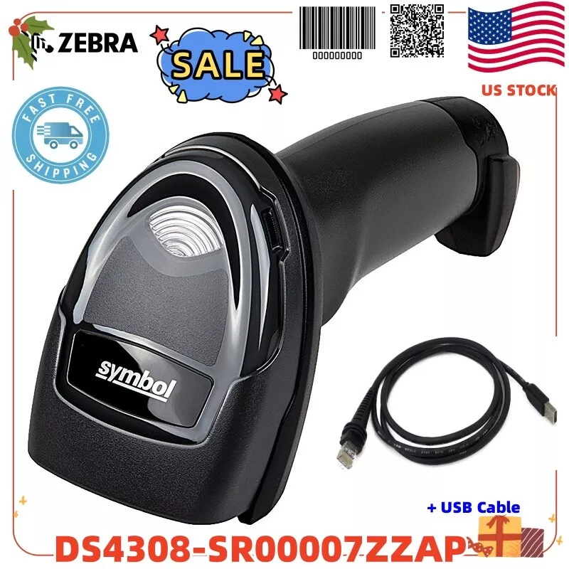 DS4308-SR00007ZZAP 1D 2D Handheld Corded Barcode Scanner w/ USB Cable - Walmart.com
