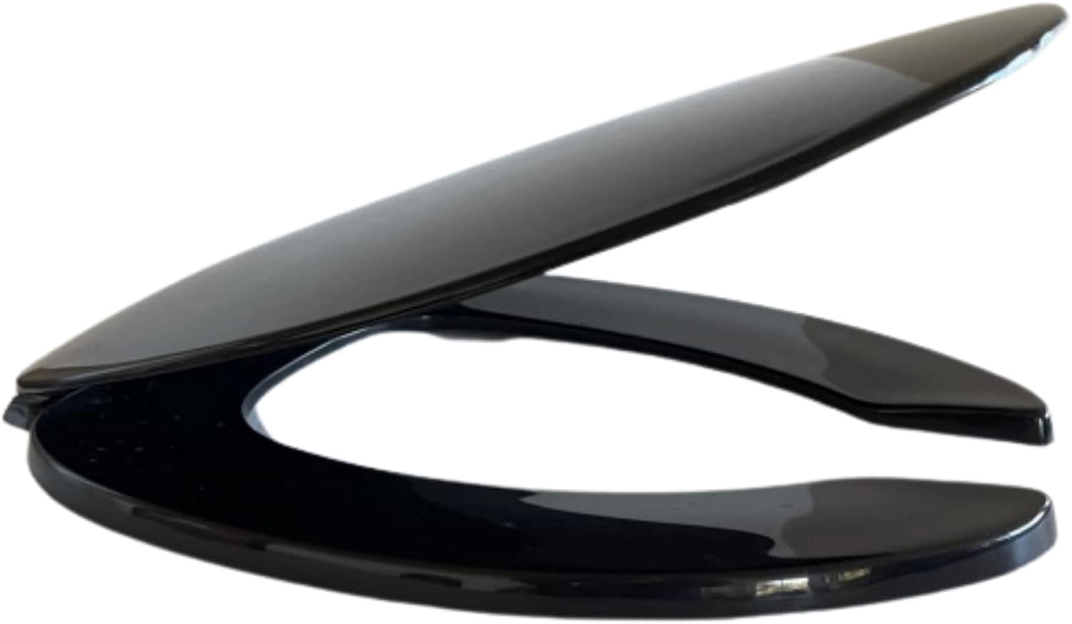 DS620-407 Elongated Plastic Toilet Seat, Open Front with Cover, Heavy ...