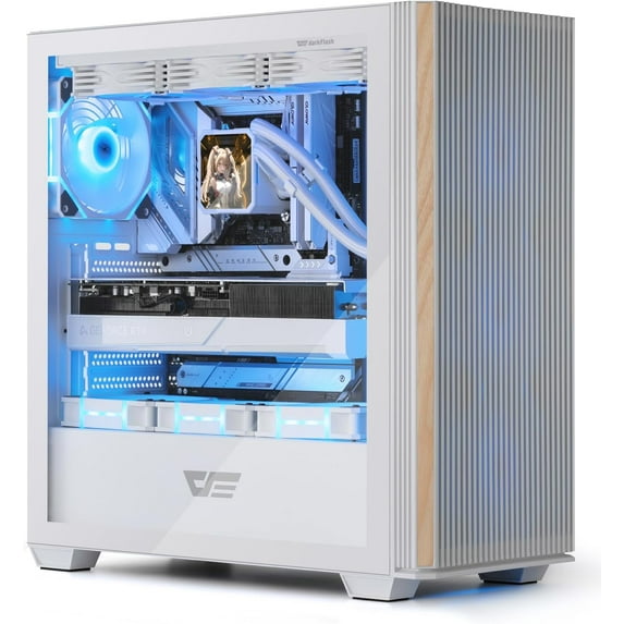 DS900WS(2025) ATX PC Case, Genuine Walnut Wood, High Airflow, Pre ...