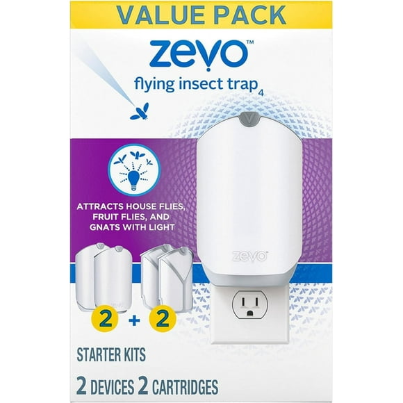 Zevo Flying Insect Trap in Fly Light Traps - Walmart.com