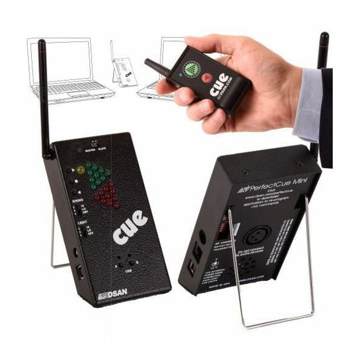 DSAN PerfectCue Mini Cue Light Remote Presentation Controller with PC ...