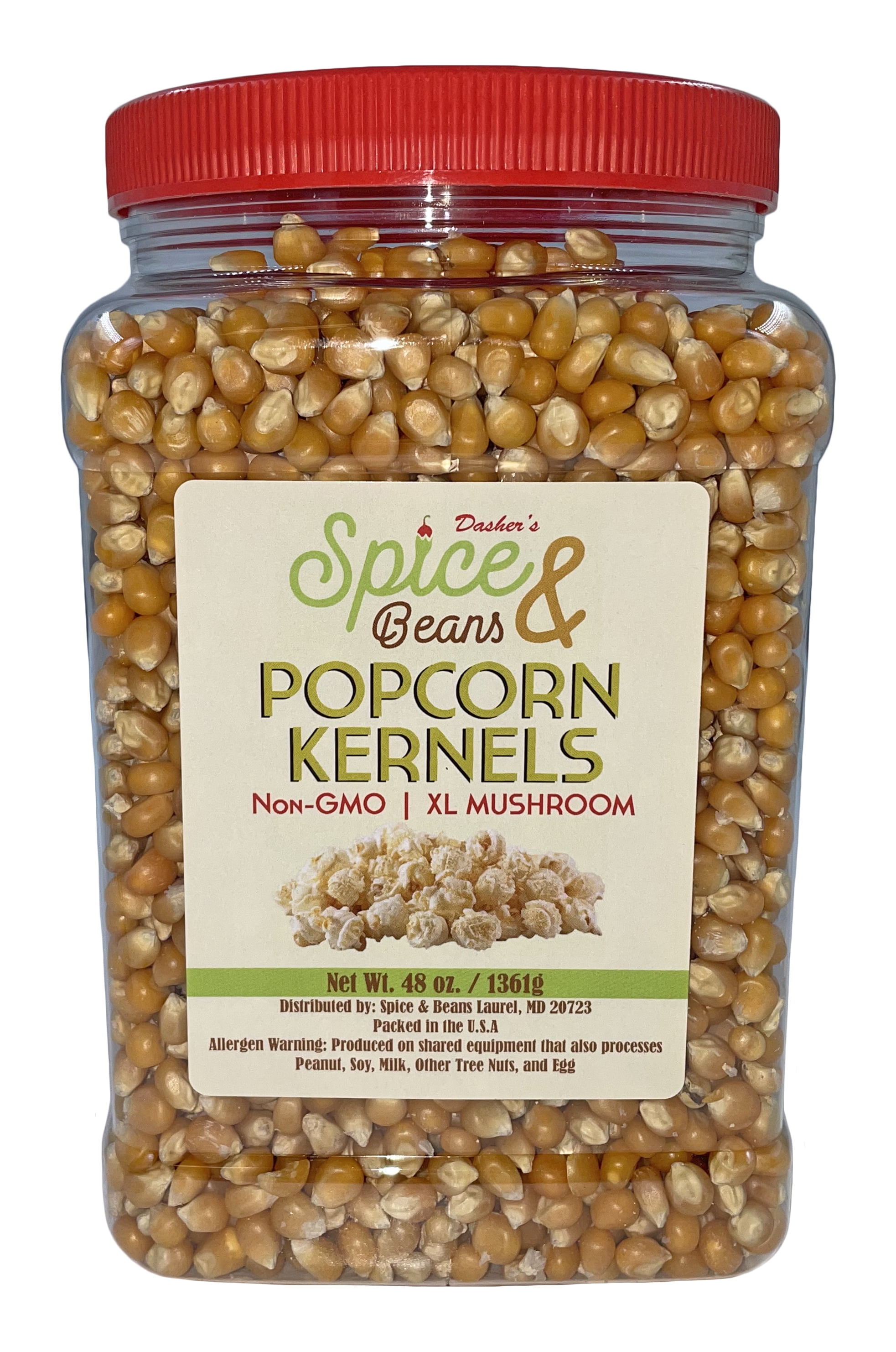 DSB Popcorn Kernels | Non-GMO | XL Mushroom Kernels | 48 oz. - Walmart.com