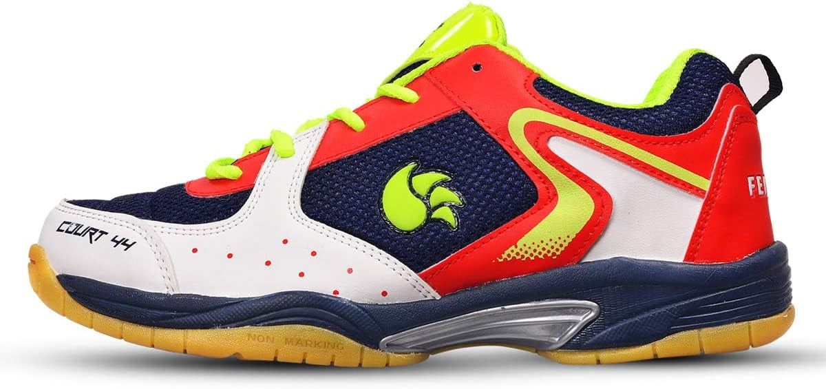 DSC Court 44 Badminton Shoes for Men and Boys with Natural Crape Rubber ...