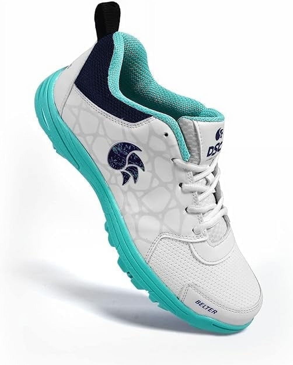 DSC Belter Cricket Sport Shoes | Color: Sea Green-White | Size: 6US/5UK ...