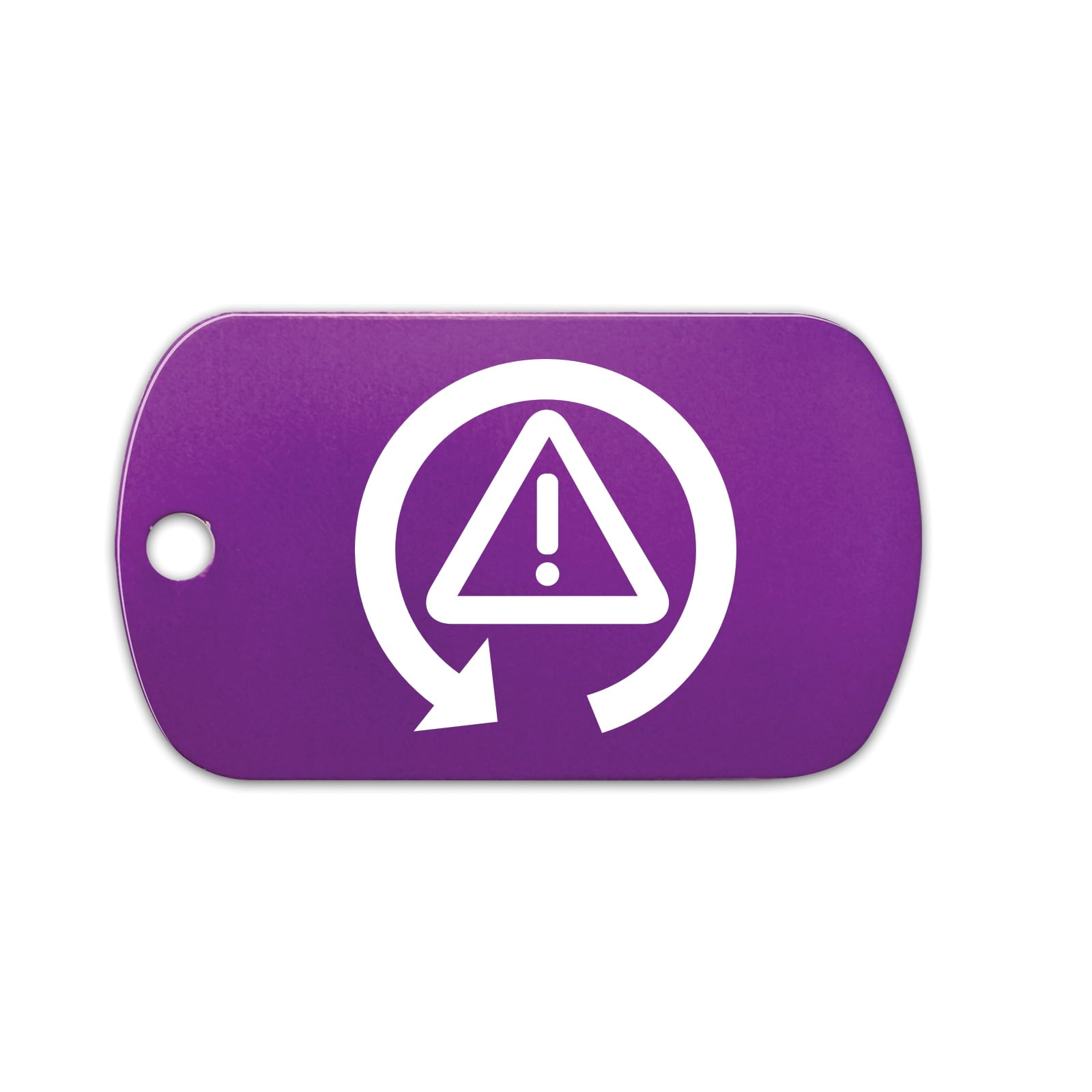 DSC Off Dynamic Stability GI Dog Tag Aluminum Keychain - Purple ...