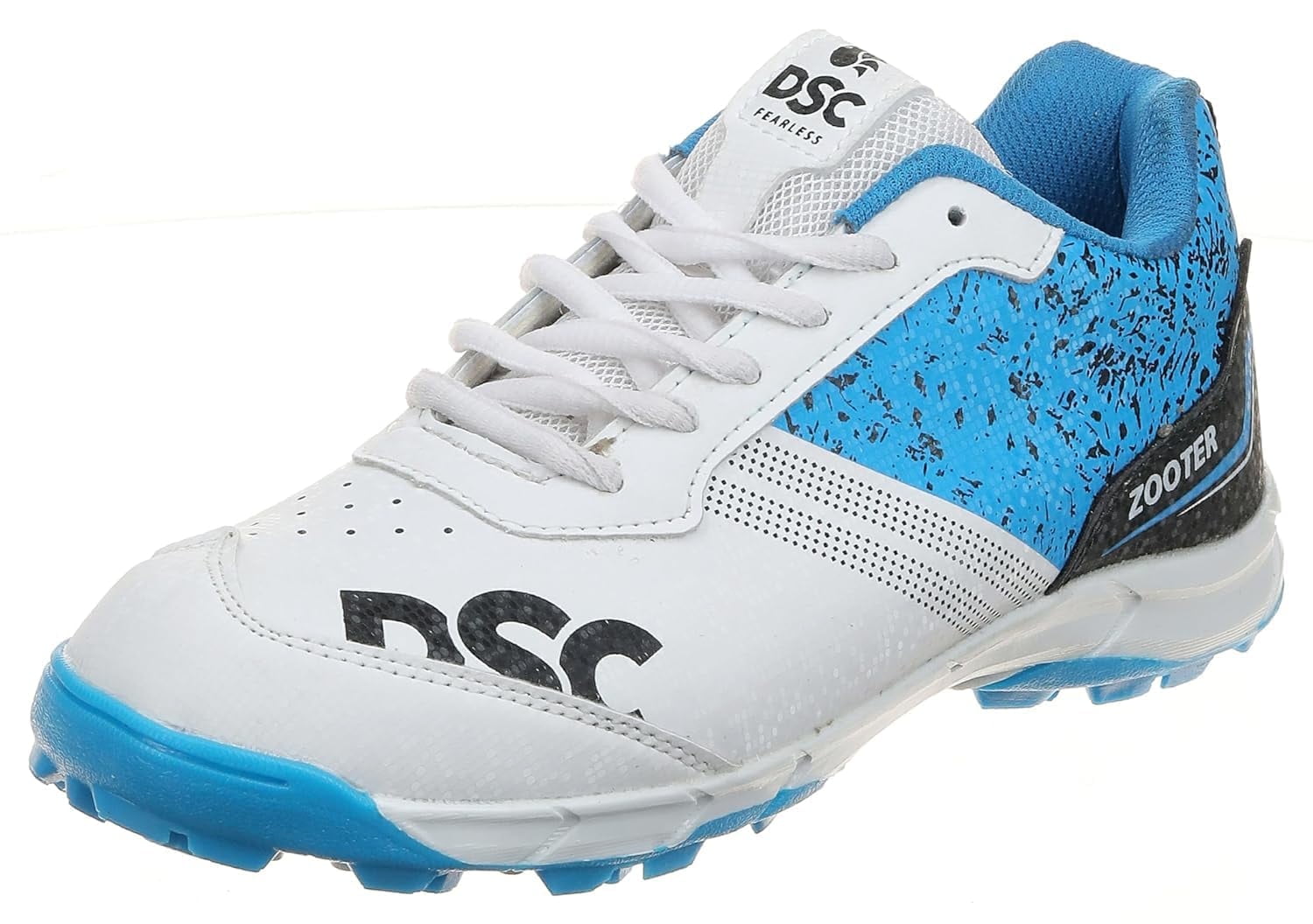 DSC Zooter Cricket Sport Shoes | Color: White-Blue | Size: 8US/7UK/41EU ...