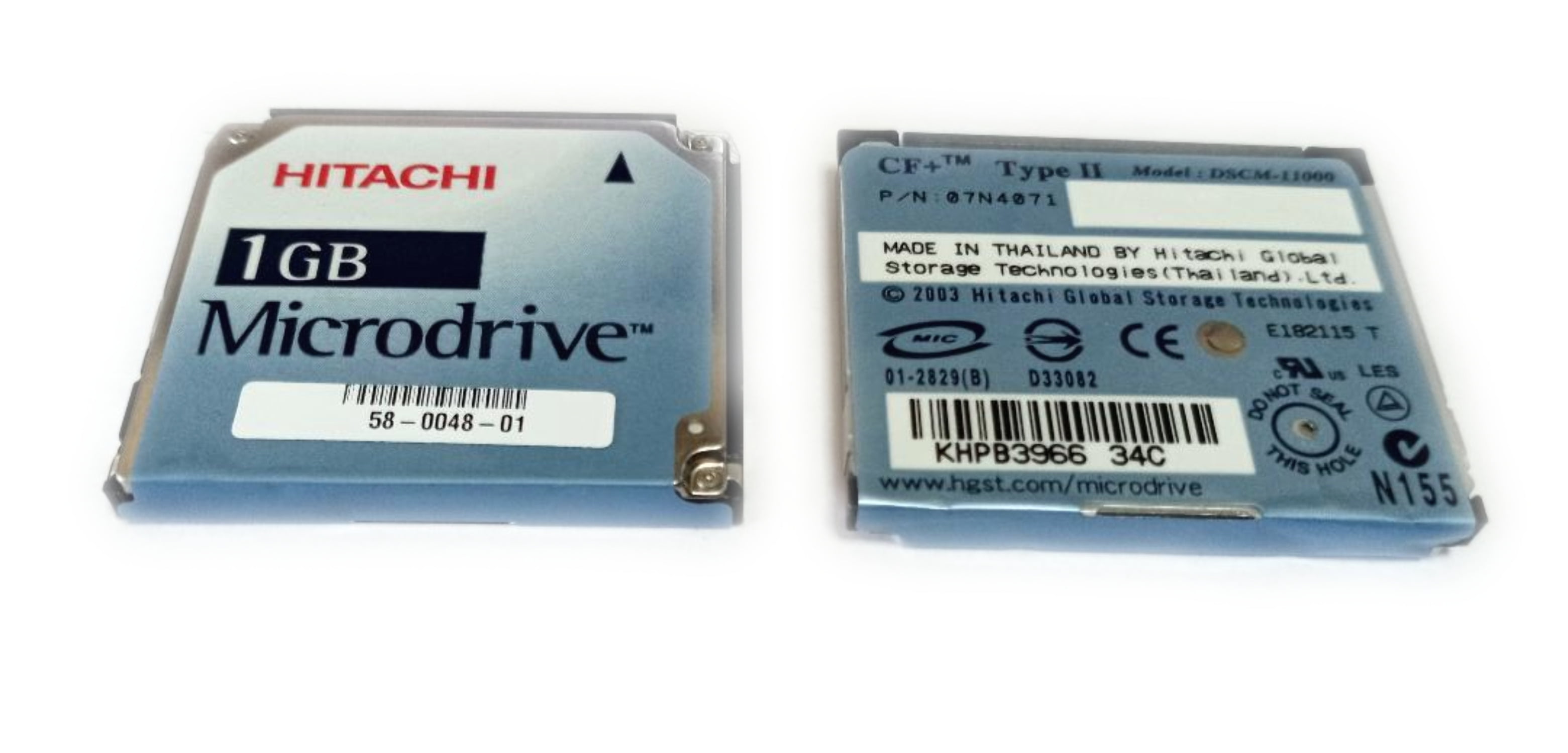DSCM-11000 Hard Disk Drives HDDs 1Gbyte CF+ Type II 59.9MBps 128Kbyte ...