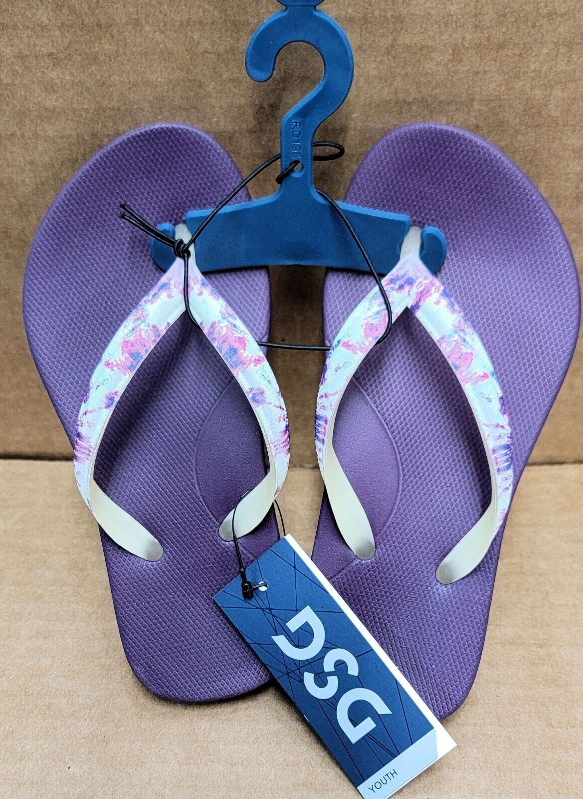 DSG Direct Kids Flip Flop Slides Sandals Size 7/8K - Walmart.com