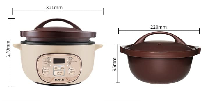 DSG-TZ30 Electric Clay Pot Slow Cooker for Claypot Rice and Casserole ...