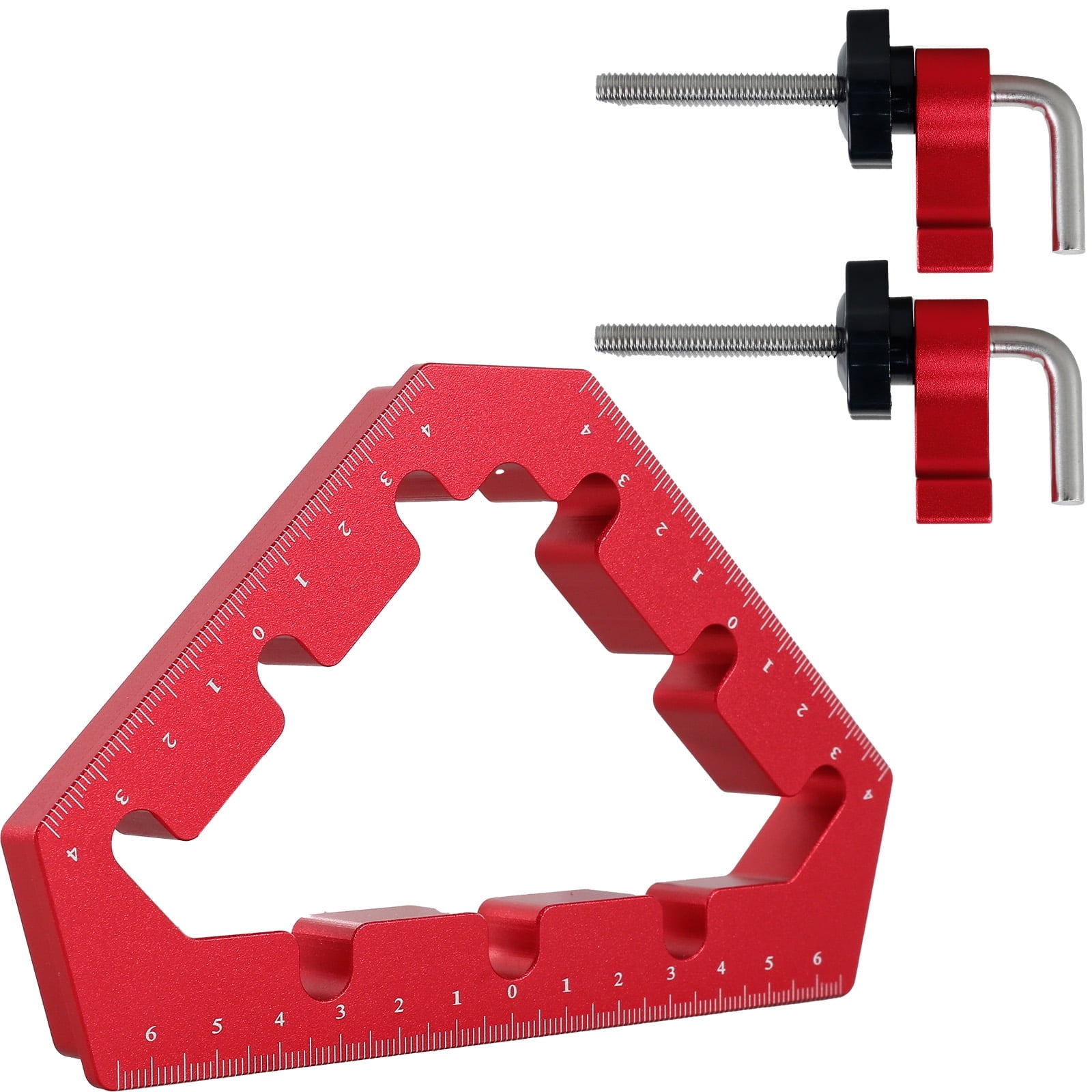 DSH 1/2Pcs 90 and 45 Degree Angle Clamp Kit with Fixer Aluminum Alloy ...