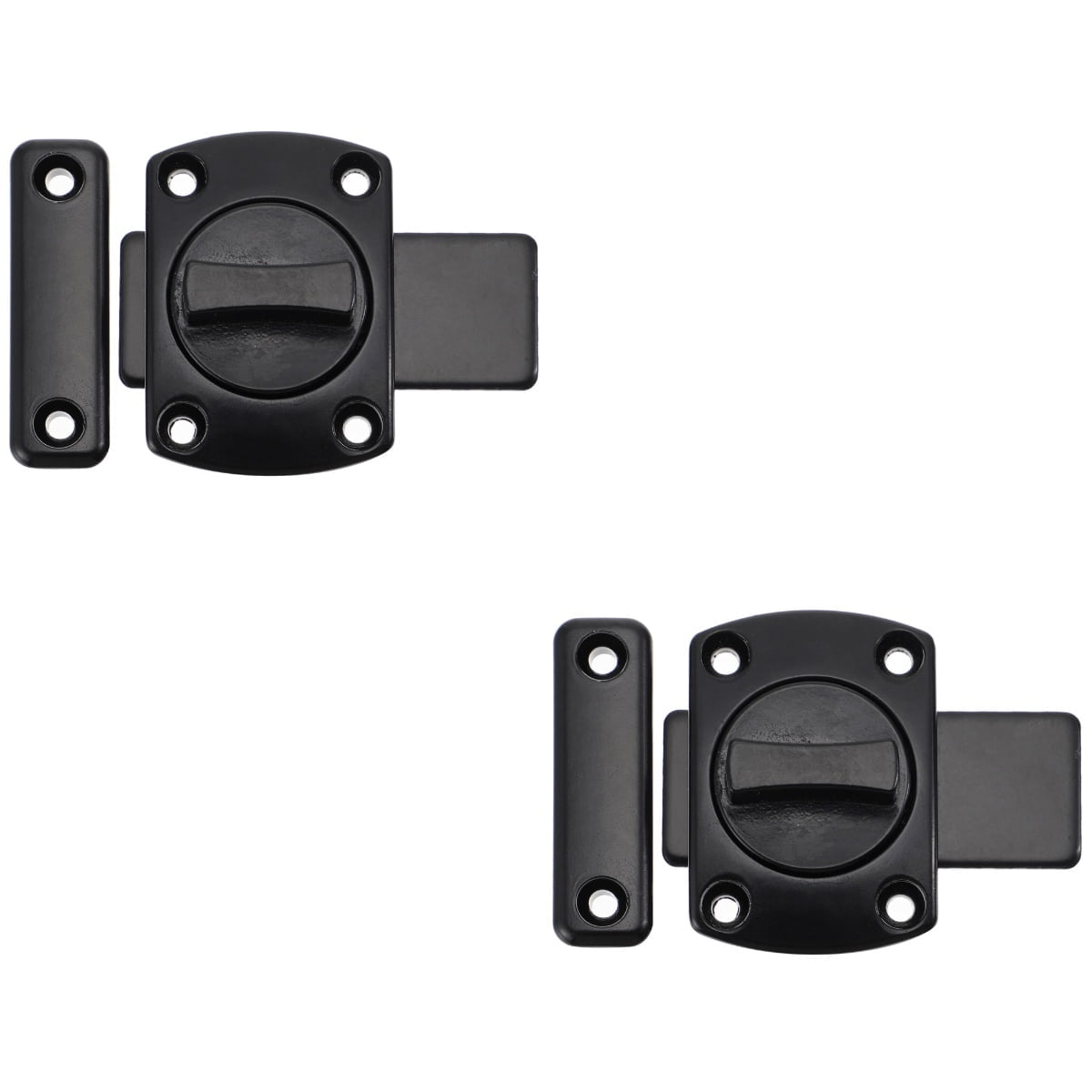 DSH 2 Count Latches Bolts Screen Door Lock Home Security Door Lock ...