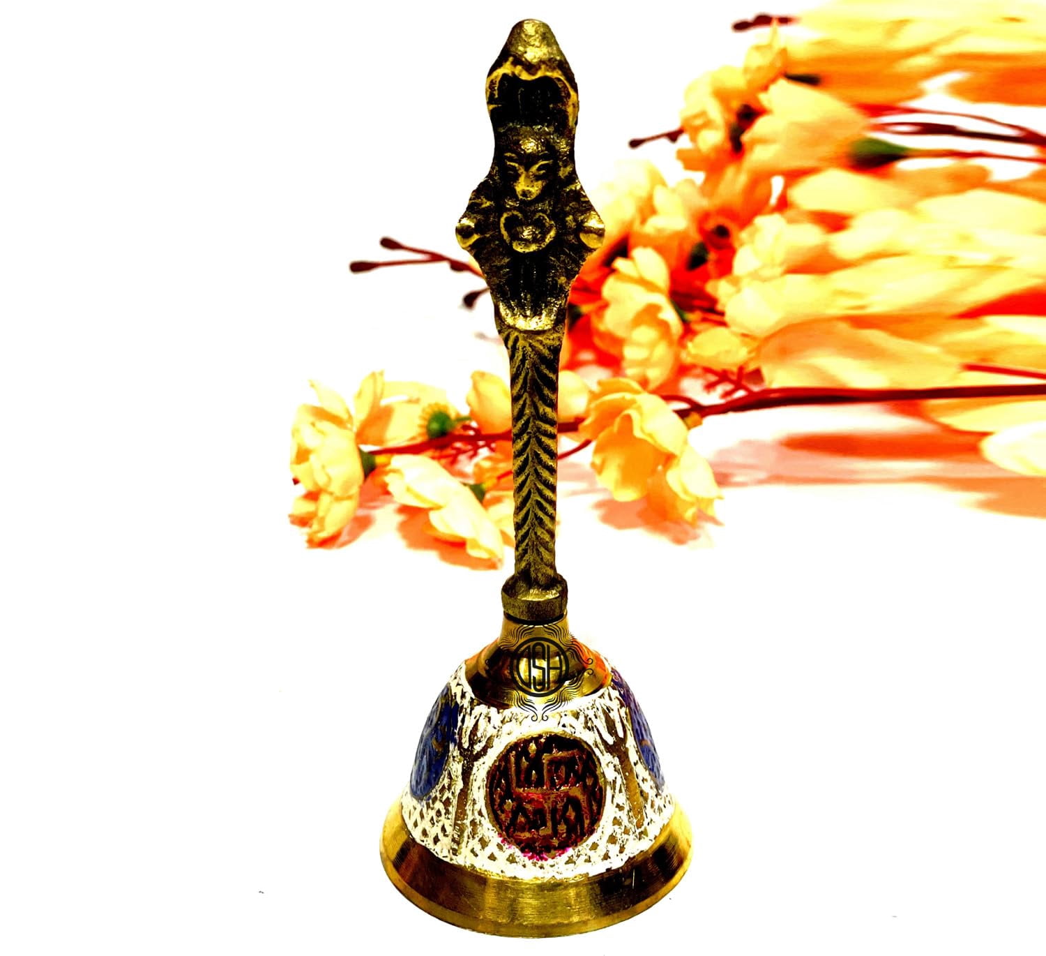 DSH Brass Decorative Hand Bell Ghanti for Puja Aarti Prayer for Home ...