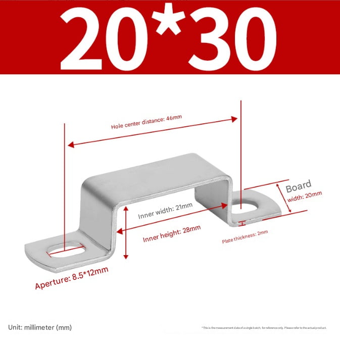 DSH Square pipe clamp 10 pack square rectangular pipe clamp stainless ...