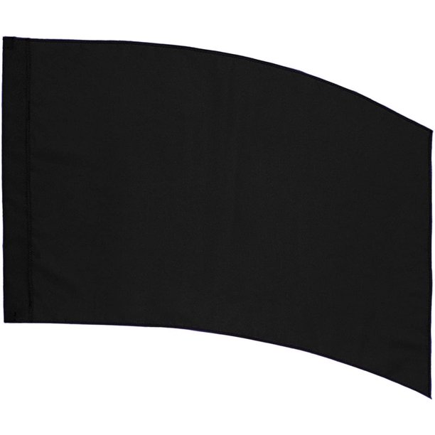 DSI Color Guard Practice Flag (PCS) - Curved Rectangle - Black ...