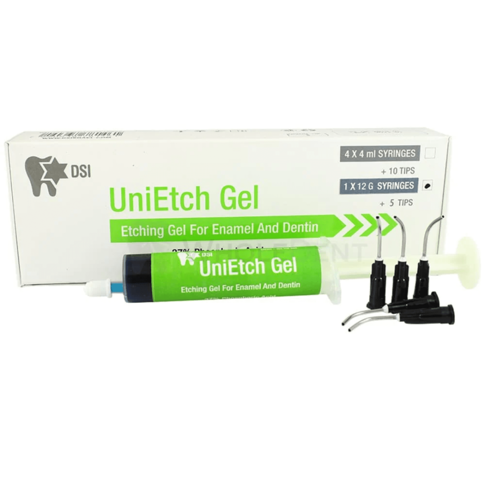 DSI - UniEtch Etching Gel 12g - Dental Enamel And Dentine Surfaces ...