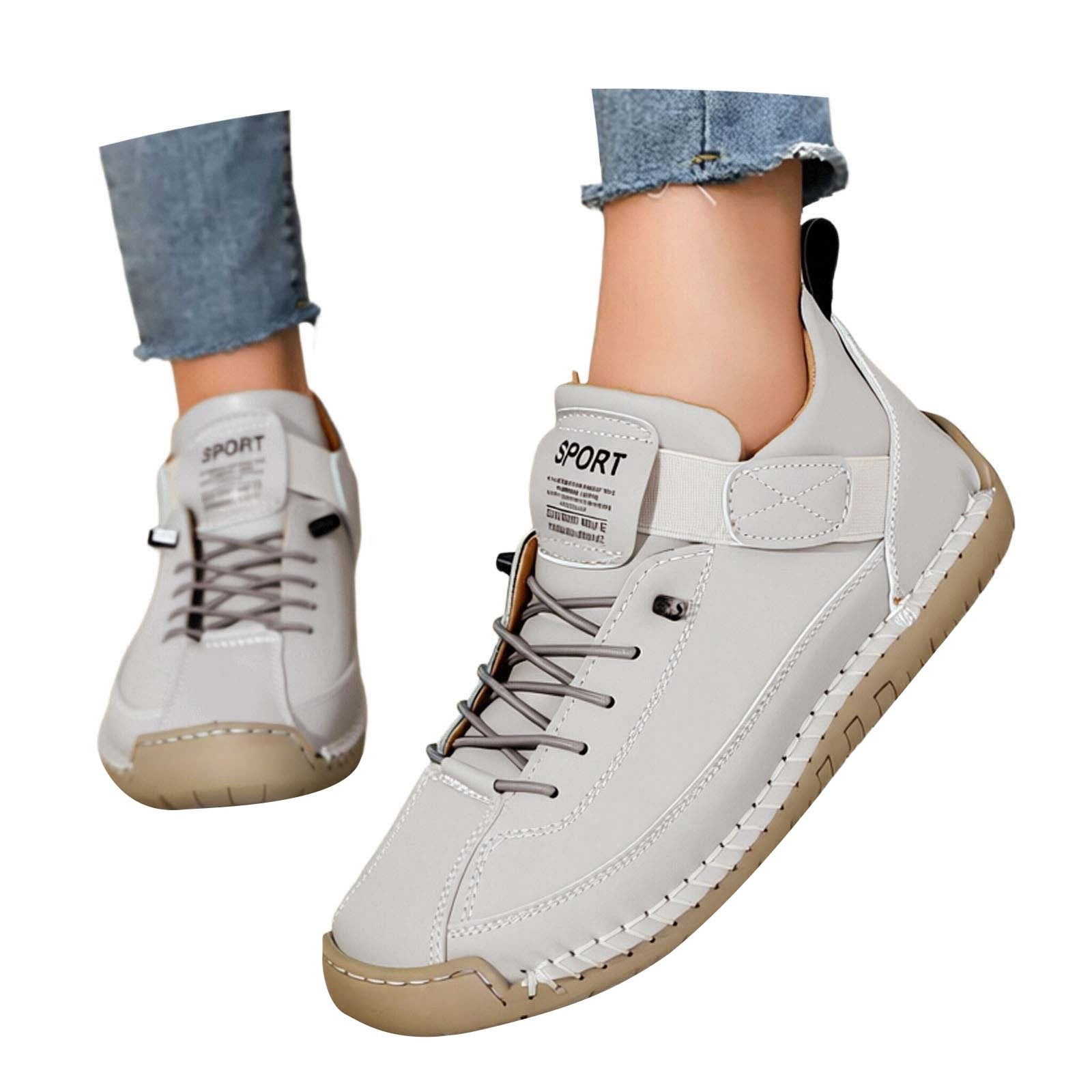 DSJLMQ Women's Adjustable Elastic Shoes Lightweight Non-S𝗅ip Shoes S𝗅ip ...