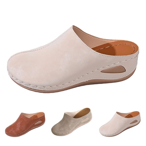 DSJLMQ Women's Closed Toe Sandals Ladies Summer Stylish Mules ...